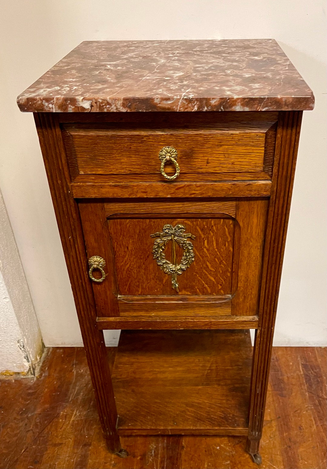 Marble Top Nightstand - Etsy