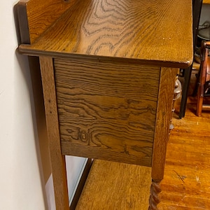Tiger Oak Drop Front Desk or Table - Etsy