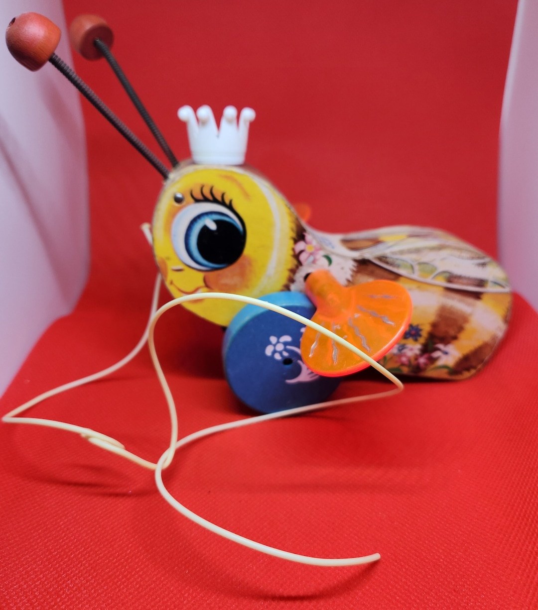 Fisher Price Queen Buzzy Bee Pull Toy - Etsy