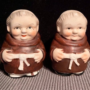 Monks Salt and Pepper Shakers - Etsy