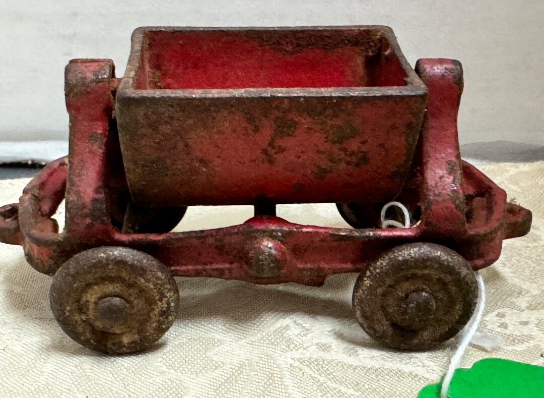 Cast Iron Red Ore Car - Etsy