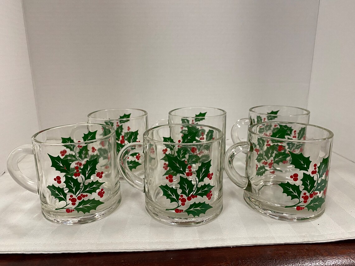 Indiana Holly Glass Set - Etsy