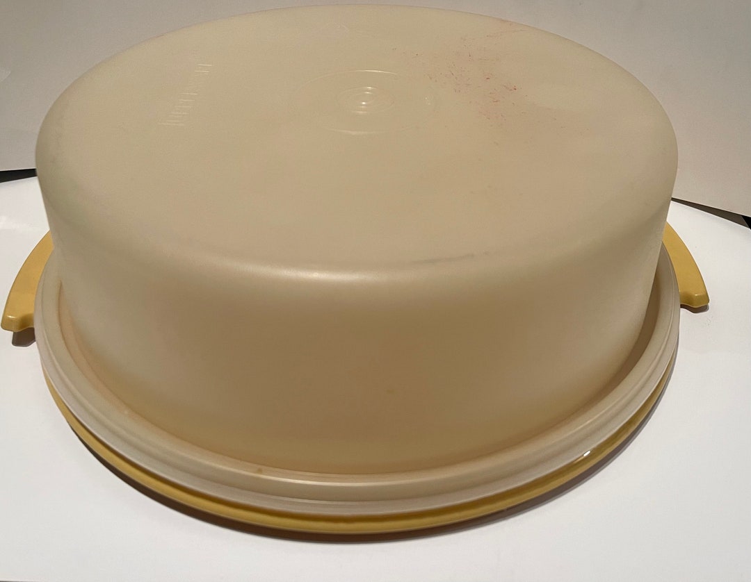 Tupperware Gold Cake Keeper - Etsy