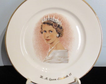 Queen Elizabeth Queen Mother Plate, 90th Birthday Plate Queen Mum ...