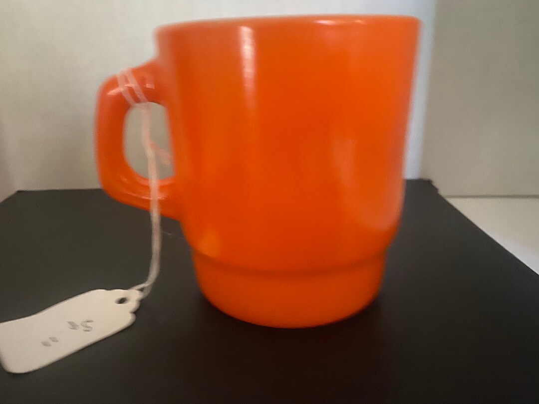 Fire King Orange Mug - Etsy