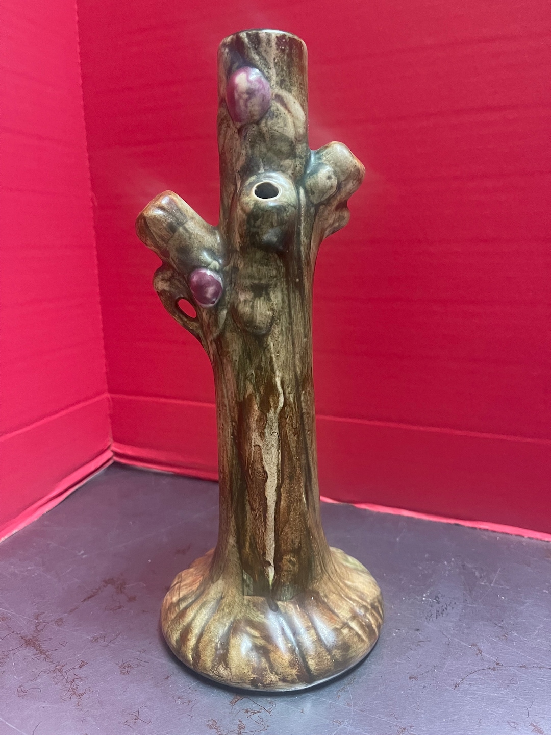 Weller Woodcraft Tree Trunk Bud Vase - Etsy