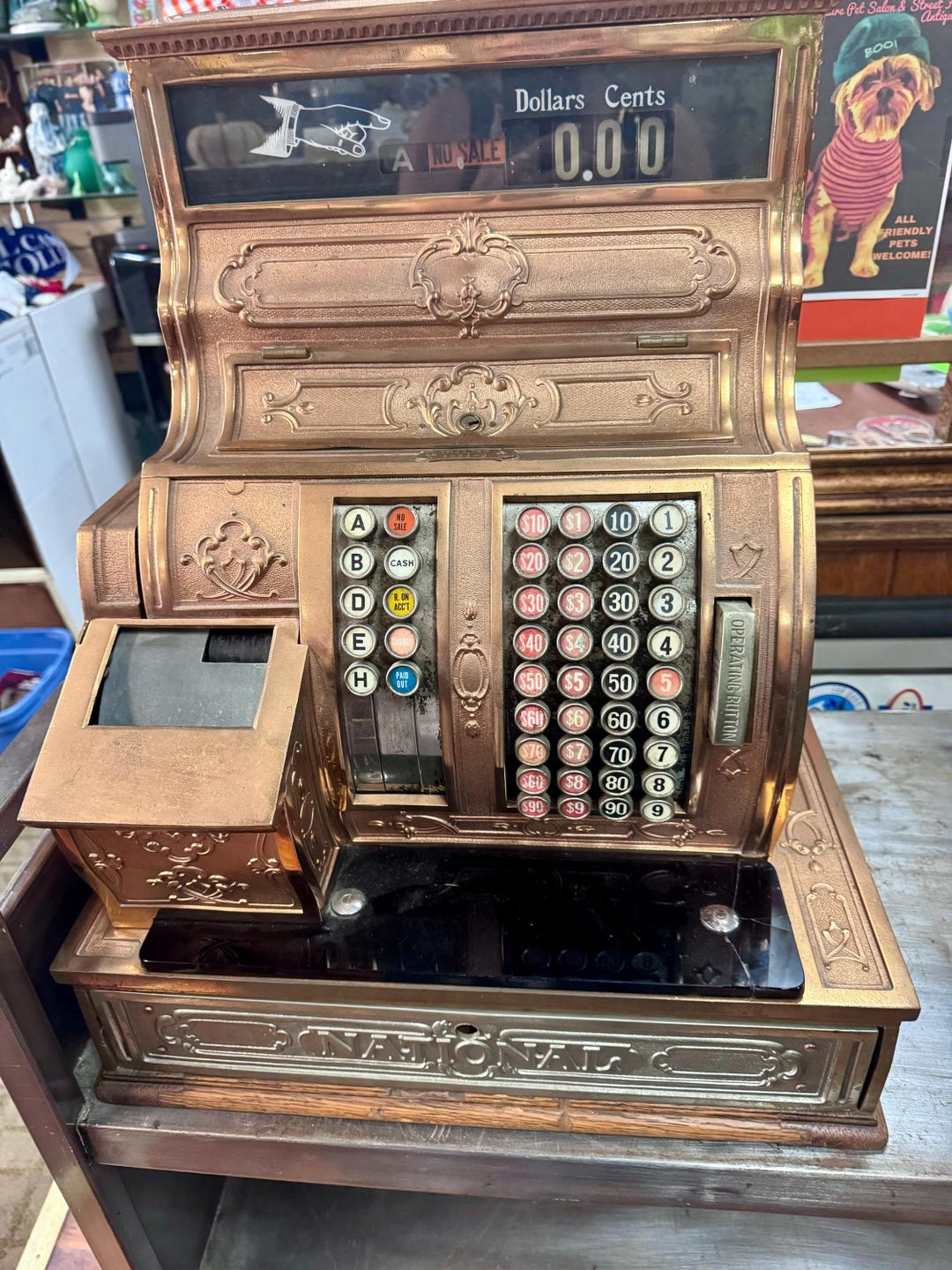 National Cash Register Brass - Etsy