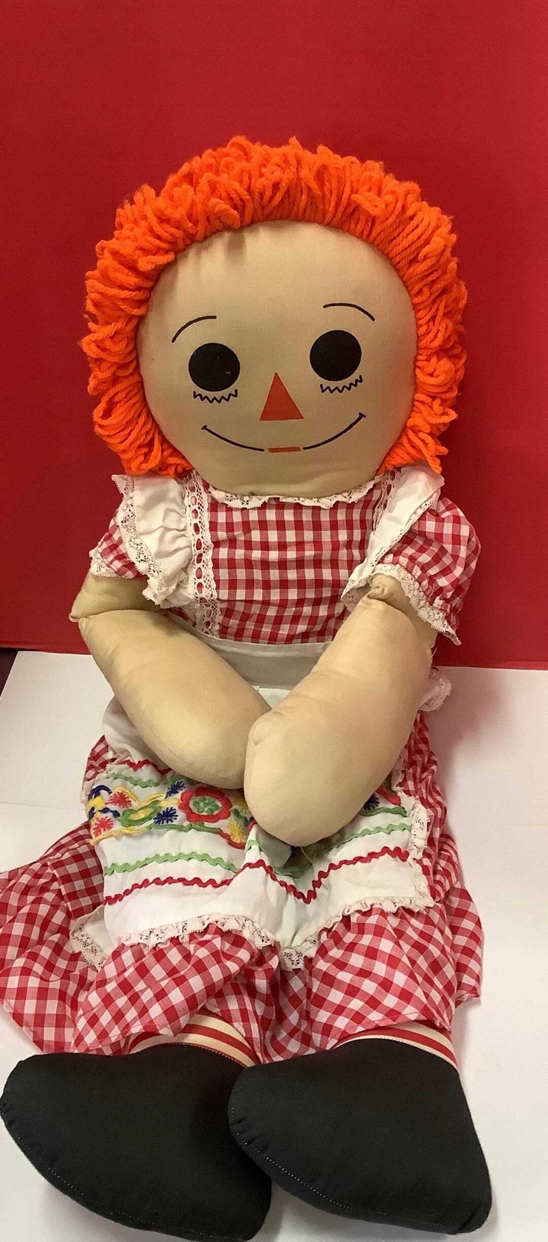 Large Raggedy Ann Doll - Etsy