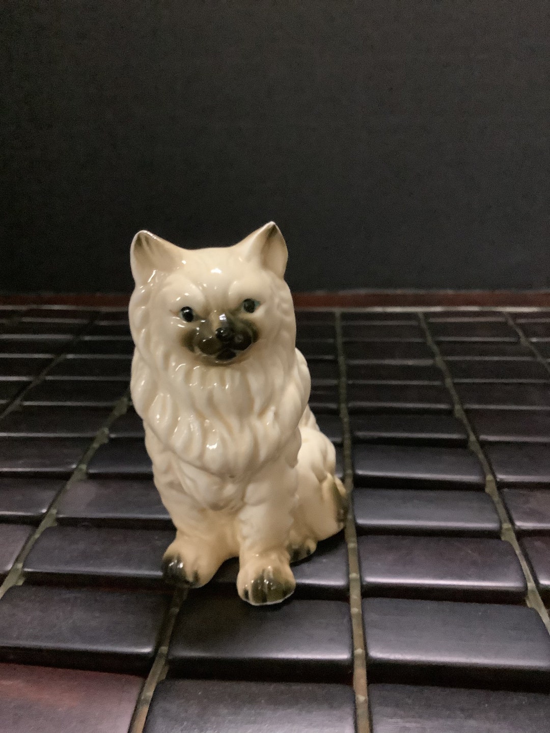 Bone China Cat Figurine - Etsy