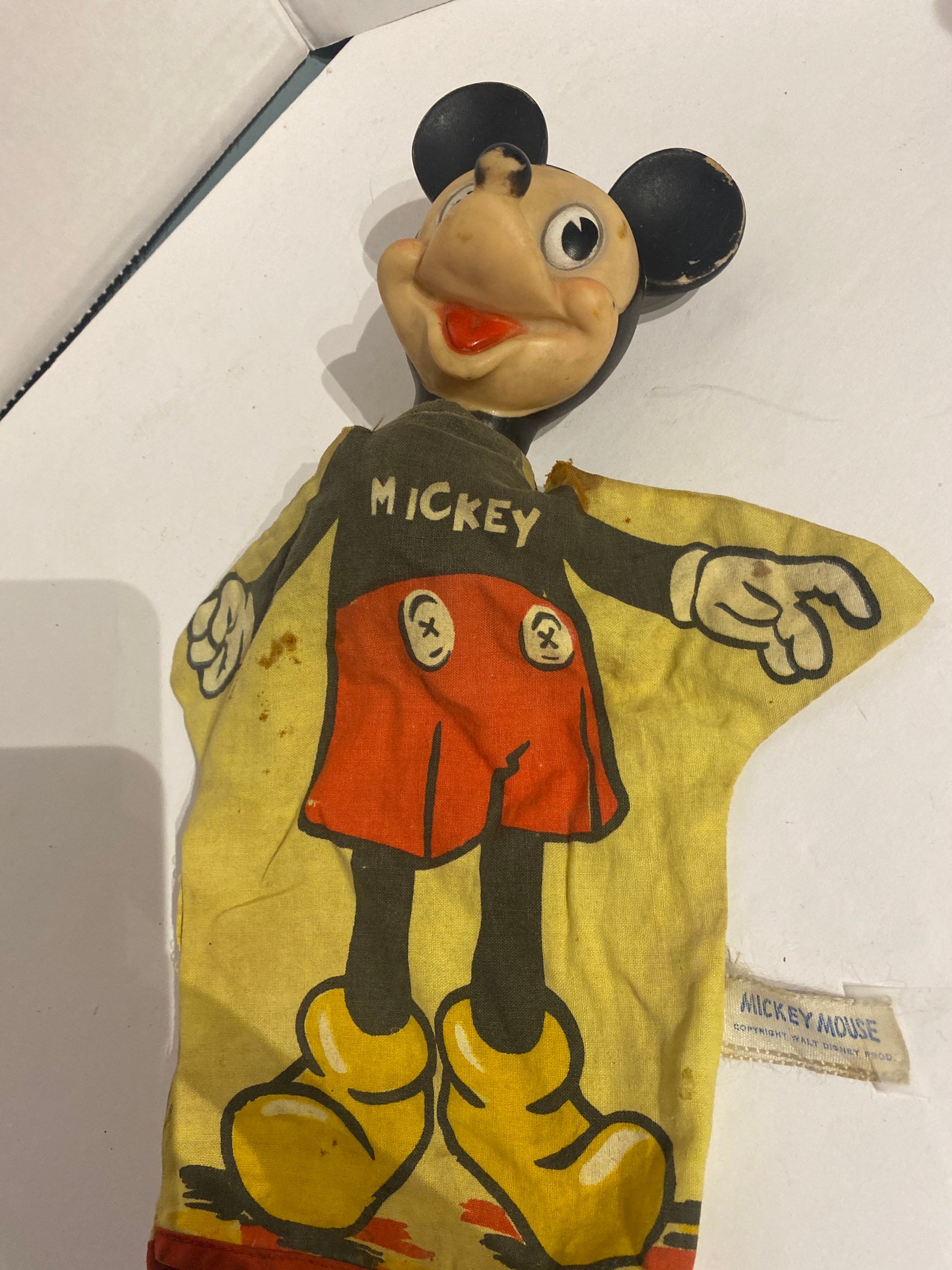 Mickey Mouse Hand Puppet by Gund - Etsy