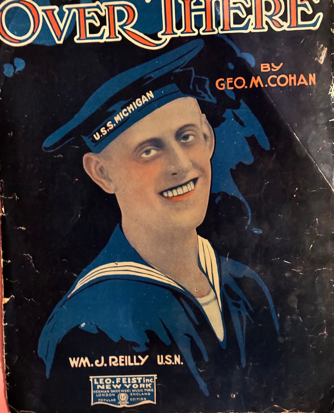 OVER THERE WW1 Sheet Music - Etsy