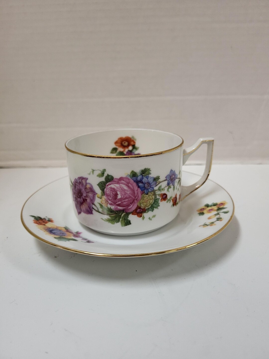Floral Czech Tea Cups - Etsy