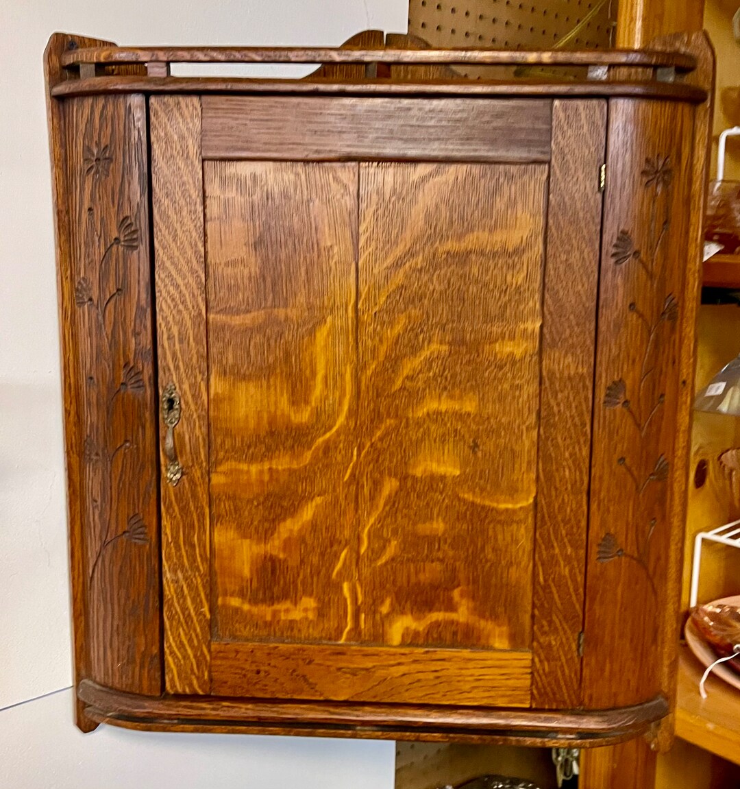 Craftsman Corner Wall Cabinet - Etsy
