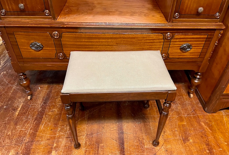 Antique Vanity & Bench - Etsy