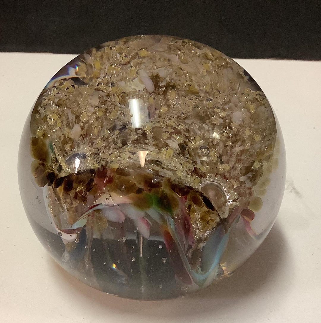 Gold Fleck Paper Weight - Etsy