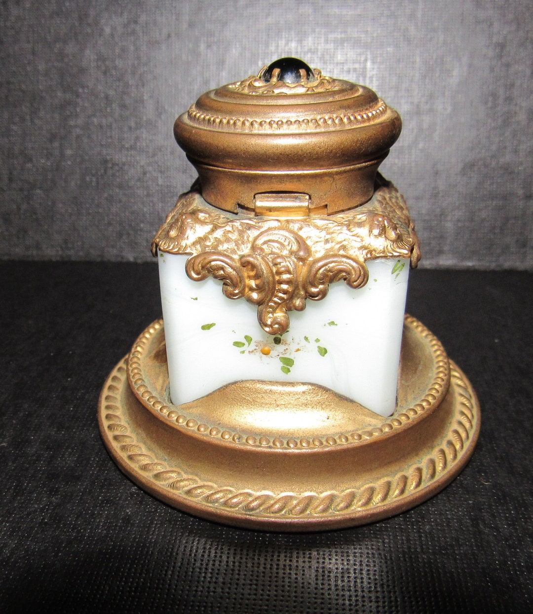 Antique Inkwell - Etsy