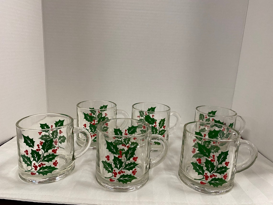Indiana Holly Glass Set - Etsy