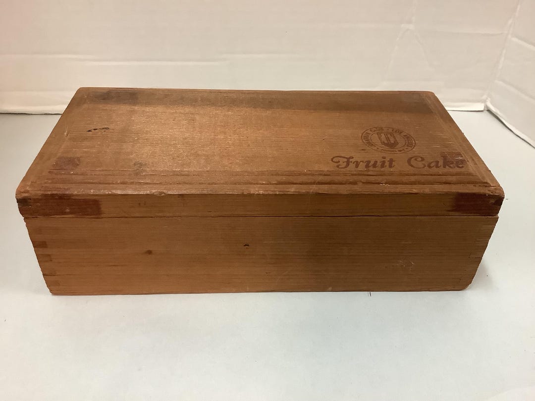 Wood Fruit Cake Box - Etsy