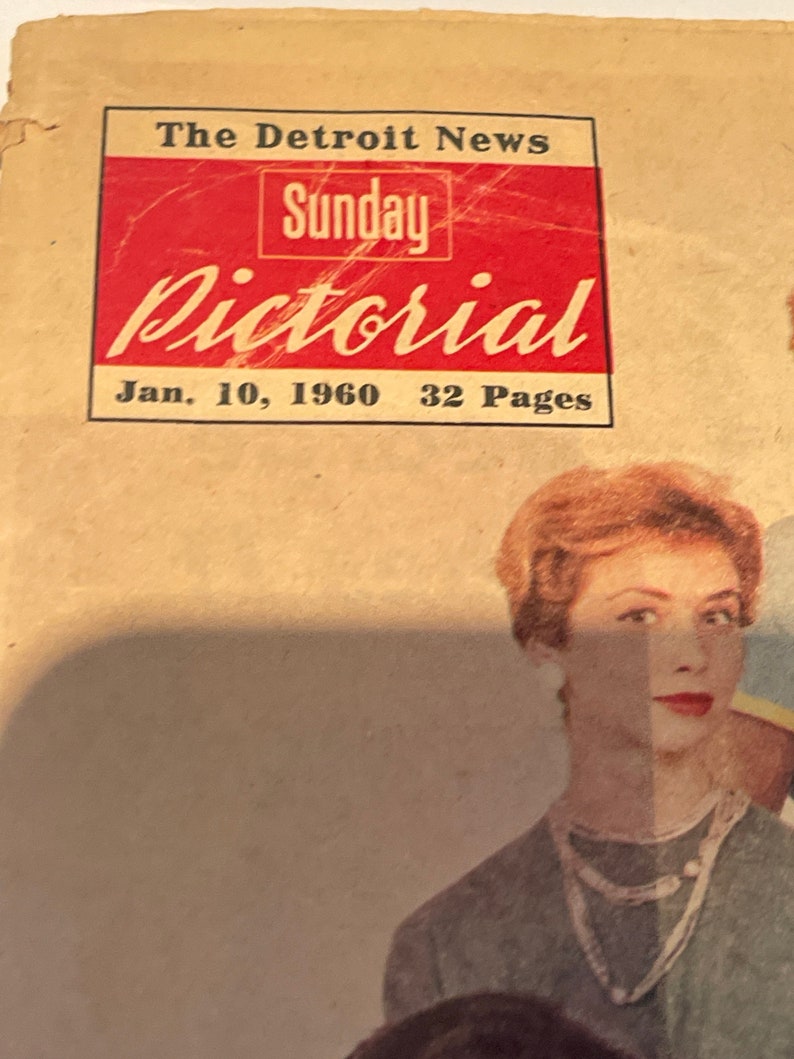 The Detroit News Issue Jan. 10, 1960 - Etsy