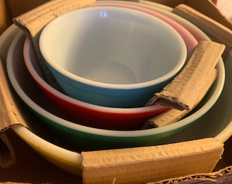 Pyrex Primary Colors Mixing Bowls Sold Individually/ Pyrex Blue 401 ...