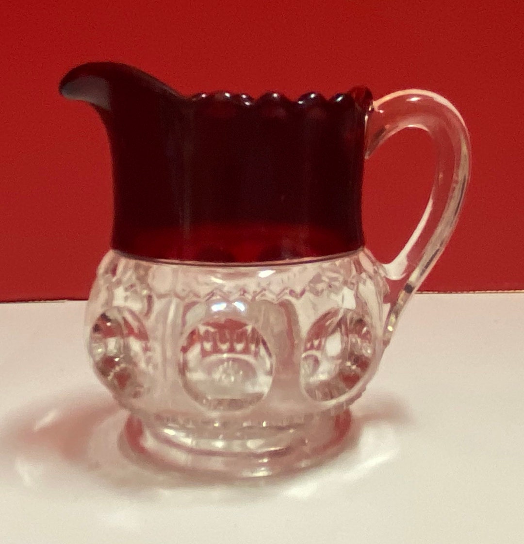 Kings Crown Ruby Creamer - Etsy