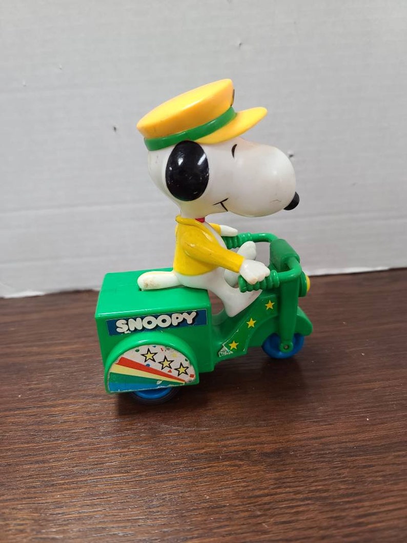 Snoopy on Scooter Toy | Etsy