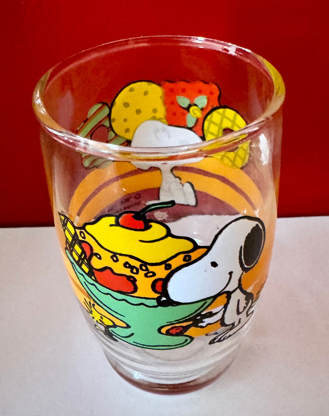 Snoopy Juice Glass - Etsy
