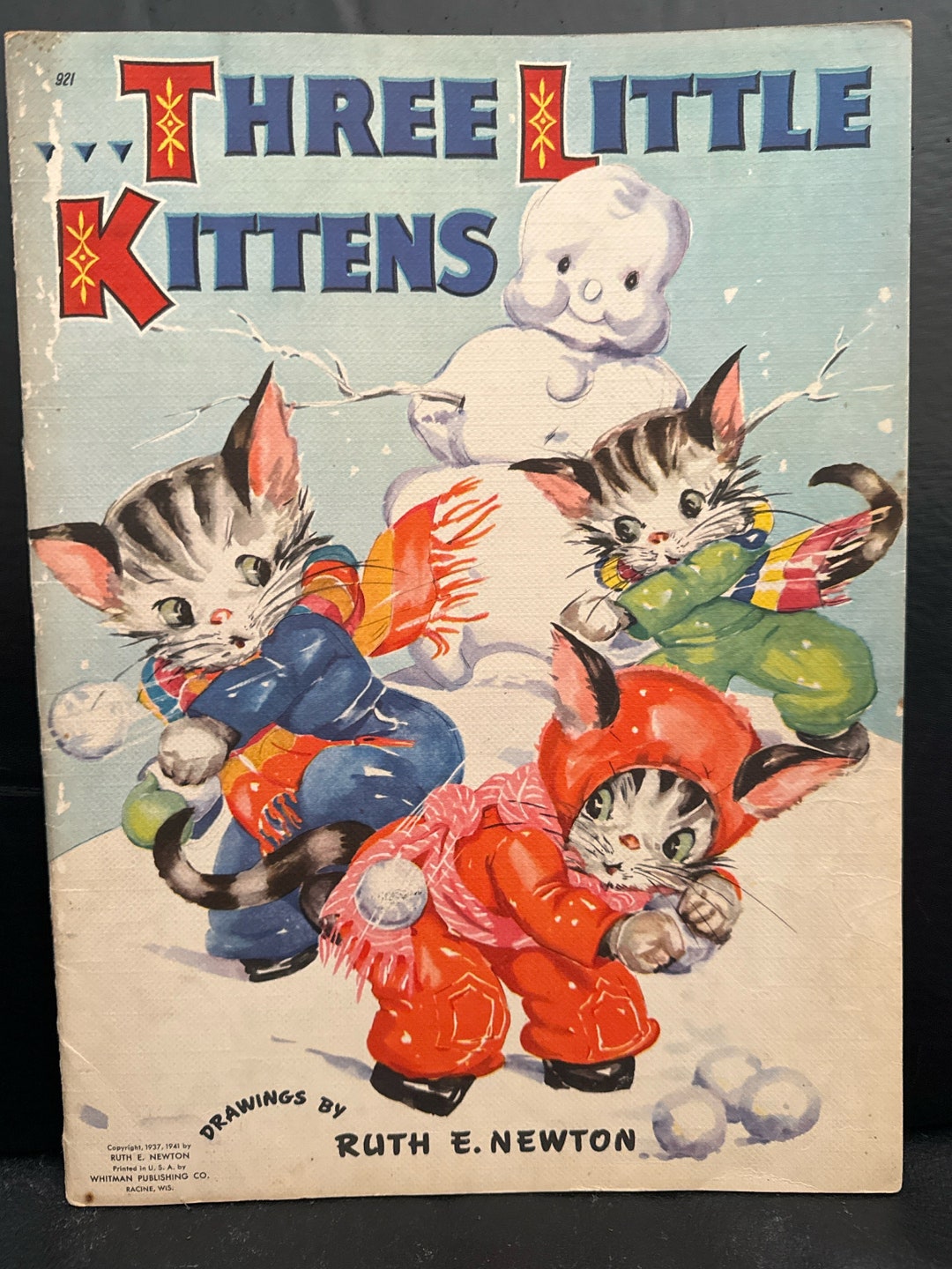 Three Little Kittens Linen Book - Etsy