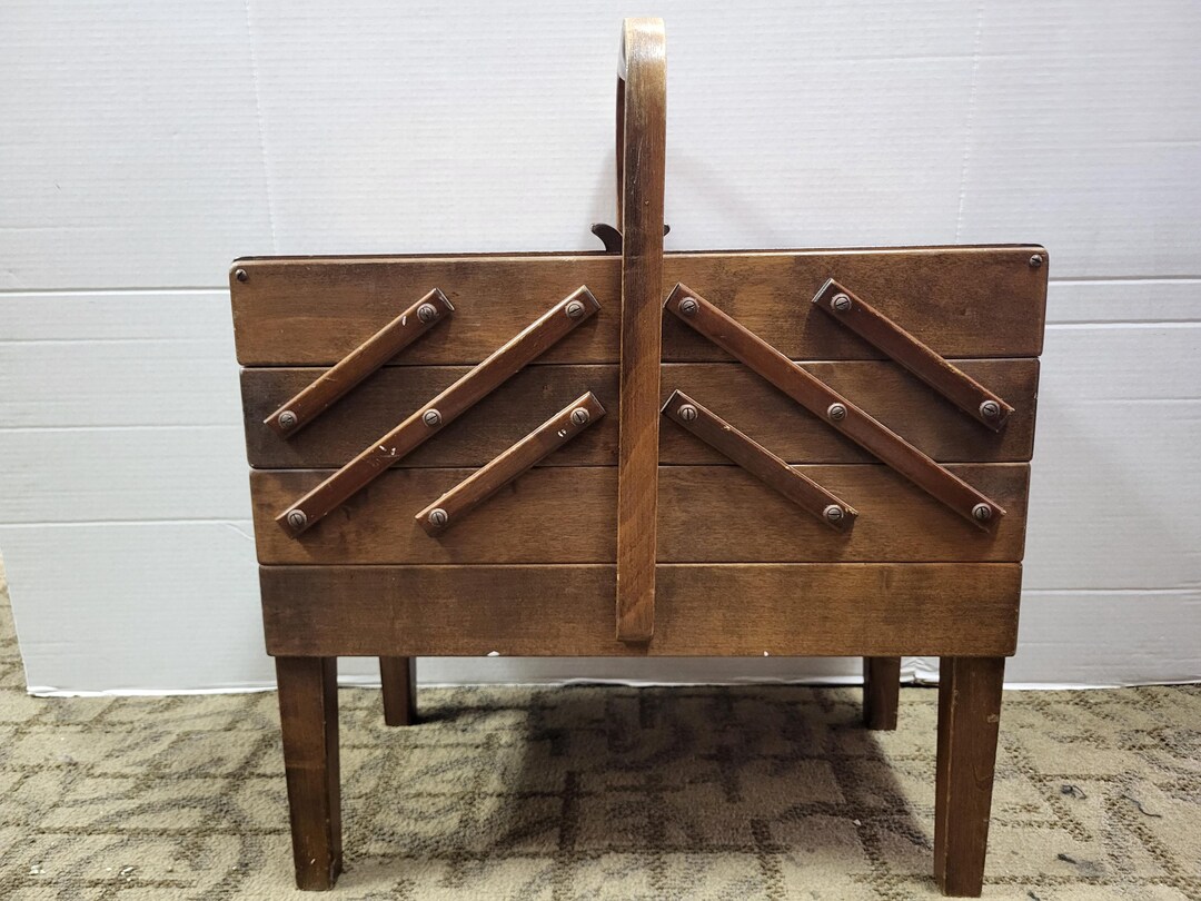 A.S. Strommen Burk Hammer Sewing Box - Etsy