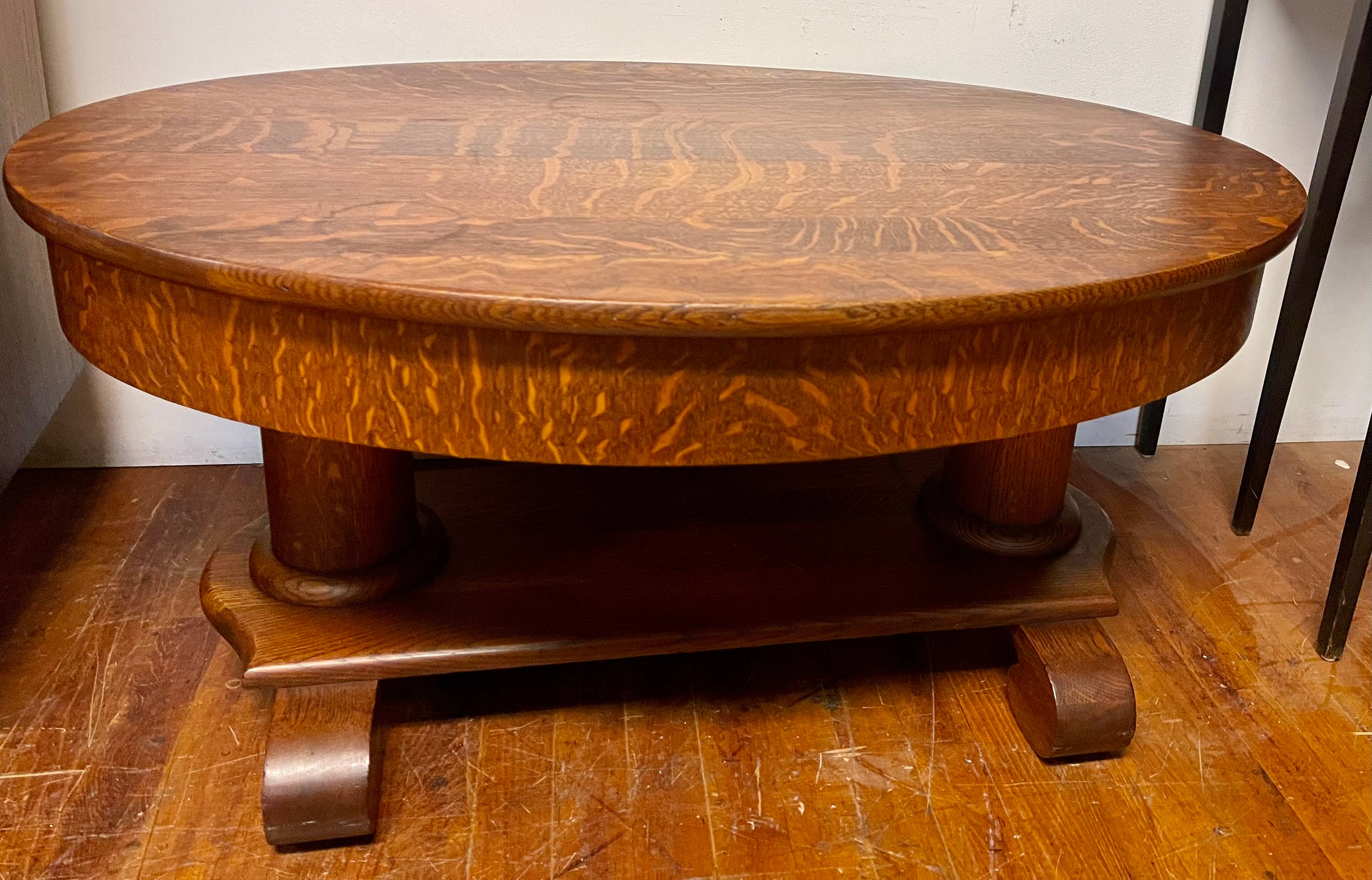 Victorian Tiger Oak Coffee Table