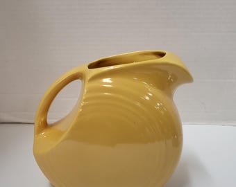 Fiesta Made in USA H Yellow Disc Pitcher - Etsy
