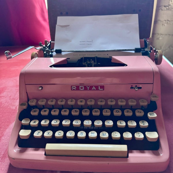 Pink Typewriter - Etsy