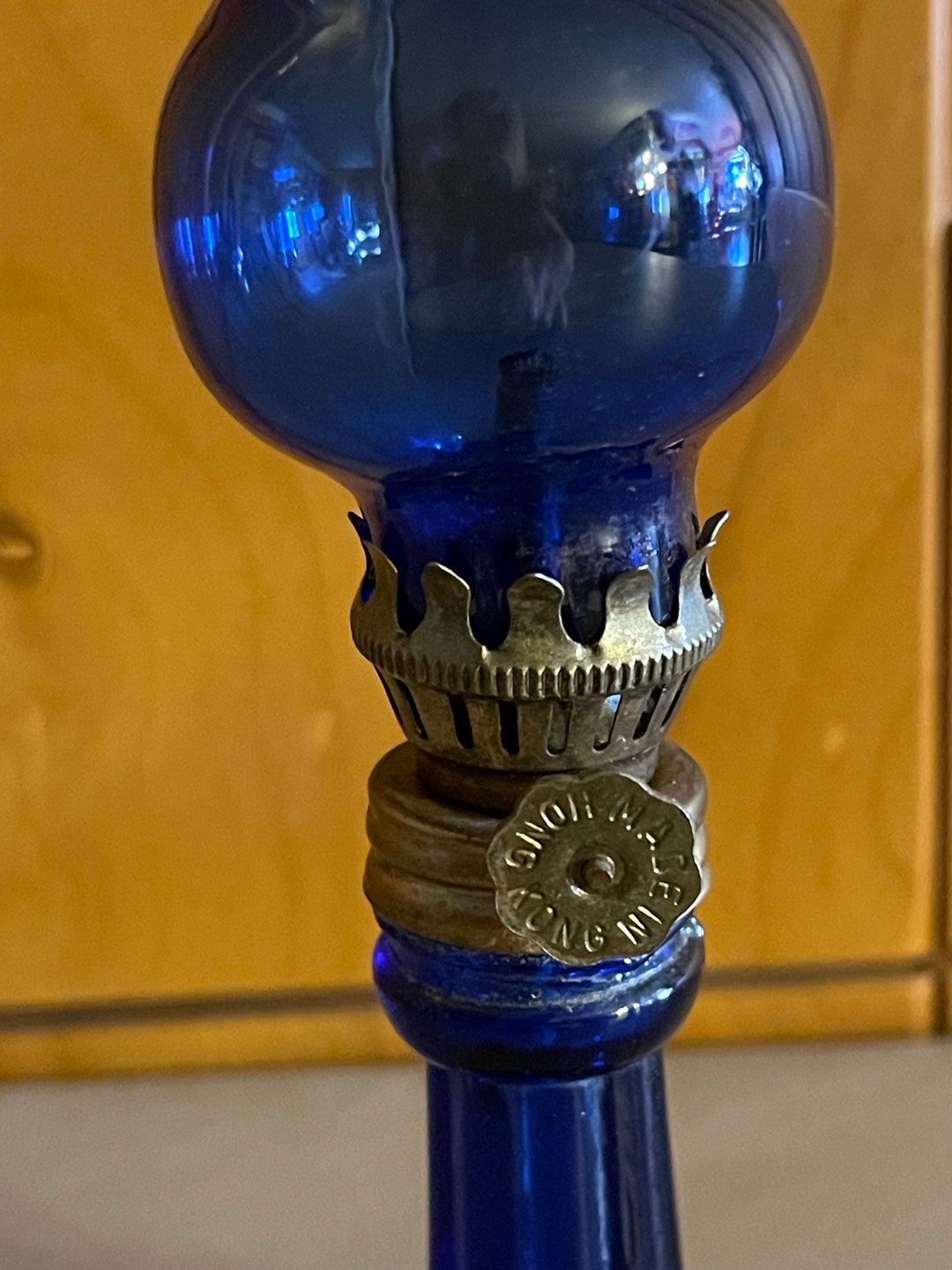 Tiny Blue Oil Lamp - Etsy