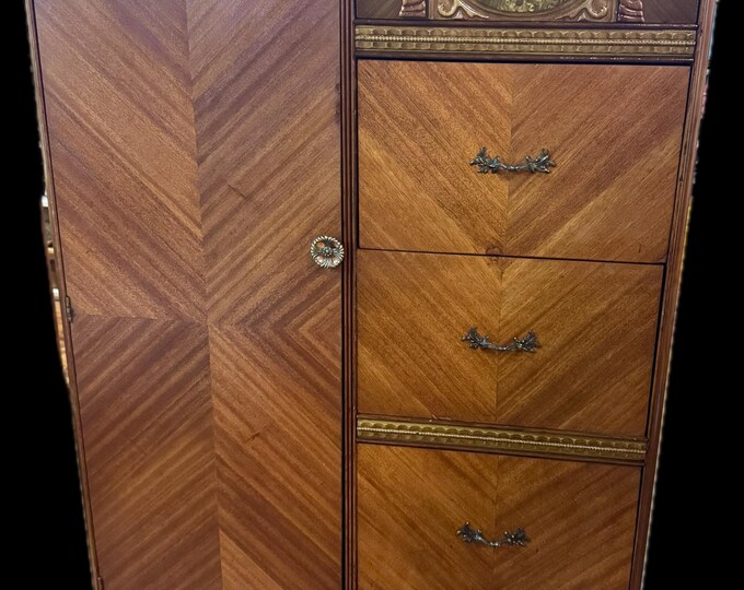 Art Deco Waterfall Armoire Dresser - Etsy