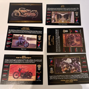 Harley Davidson Collector's Cards - Etsy