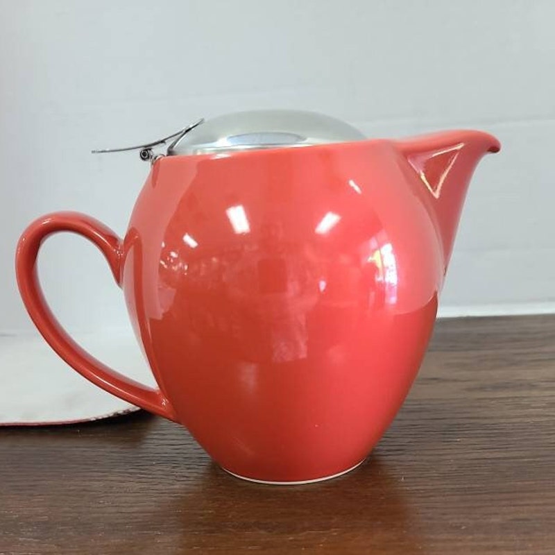 Red Teapot - Etsy