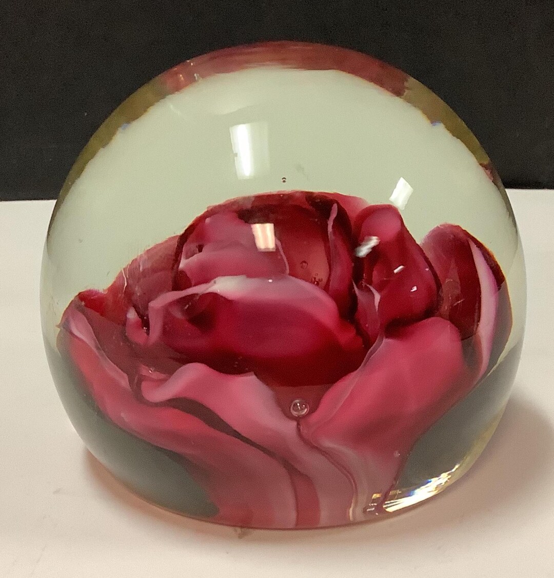Red Rose Paperweight - Etsy