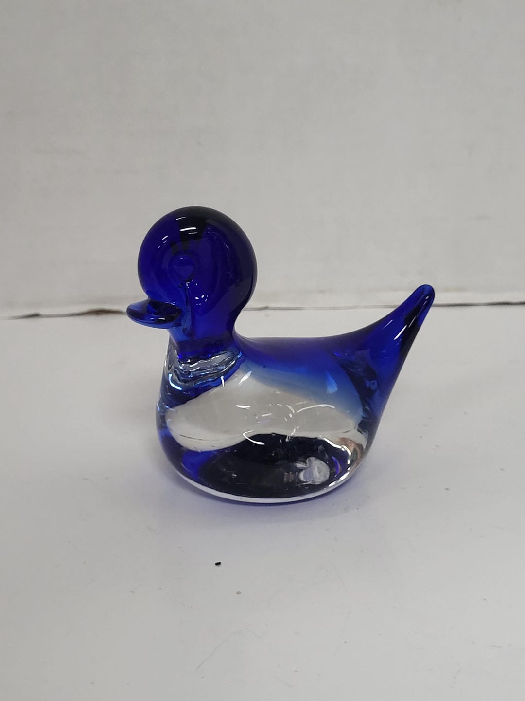 Blue Glass Duck - Etsy