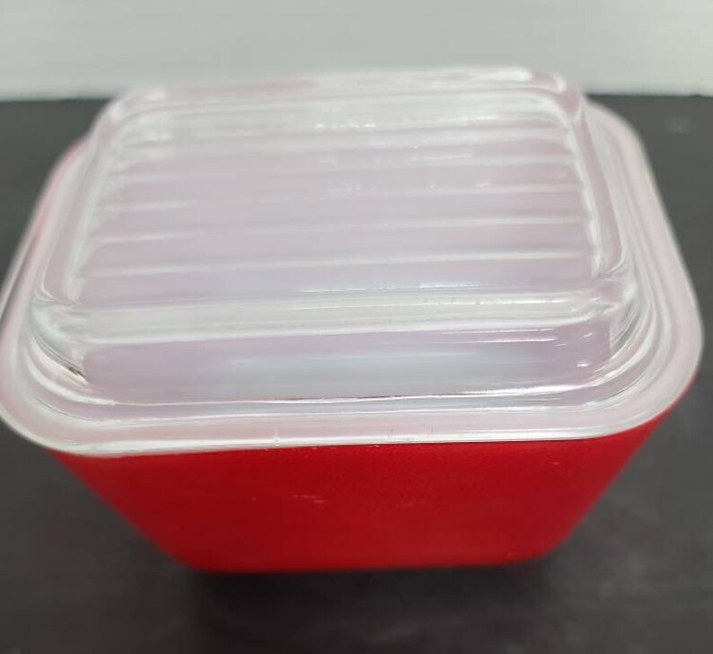 Pyrex Red #501 Refrigerator Dish With Lid - Etsy
