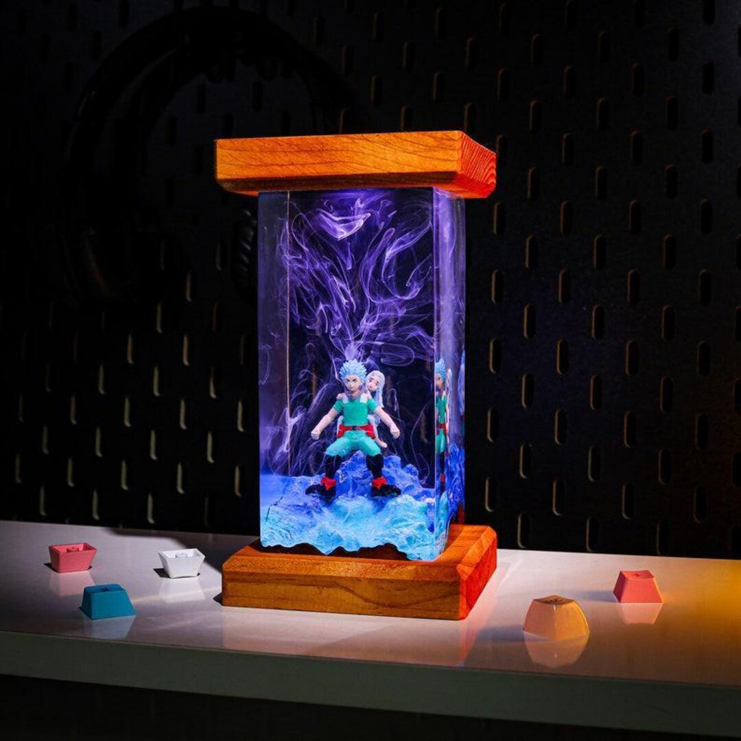Midoriya Izuku My Hero Academia Resin Lamp Resin Epoxy Diorama Lamp ...