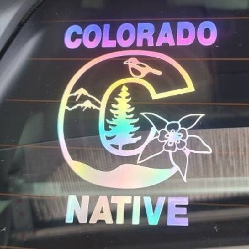 Colorado Native Vinyl Car Window or Computer Cutout Sticker - Etsy