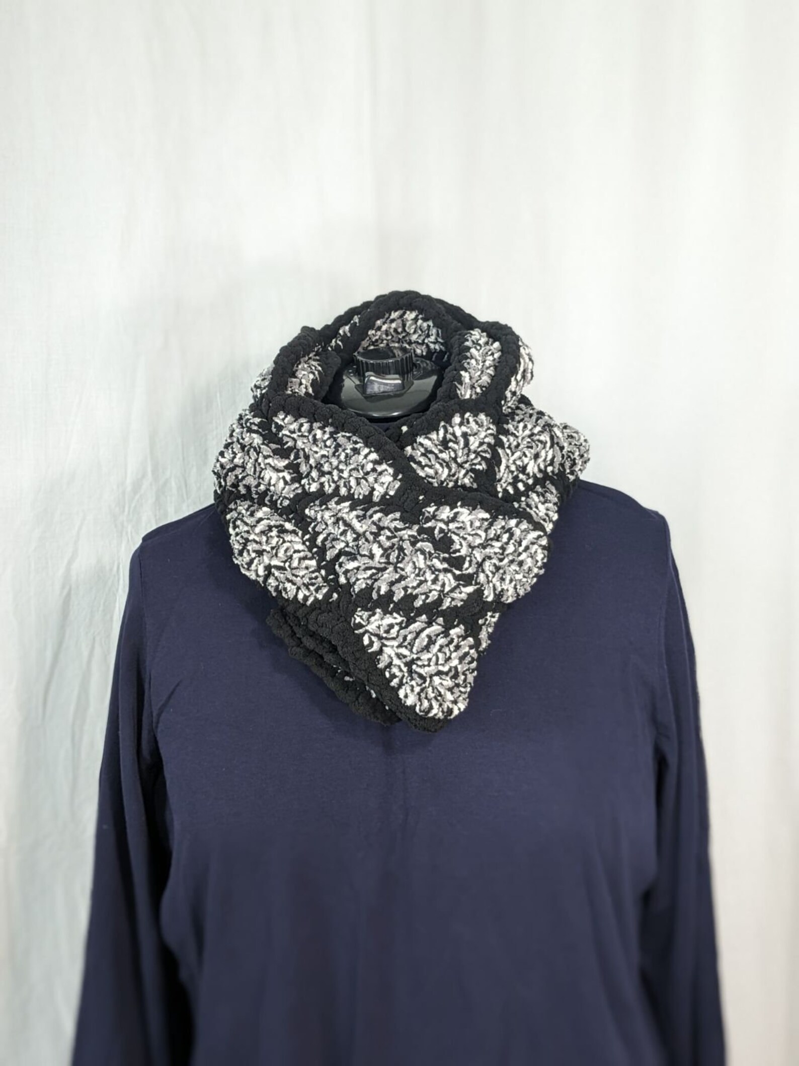 Poofy Diamonds Crochet Scarf - Etsy