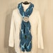 Poofy Diamonds Crochet Scarf - Etsy