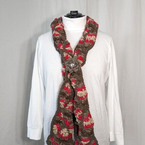 Poofy Diamonds Crochet Scarf - Etsy