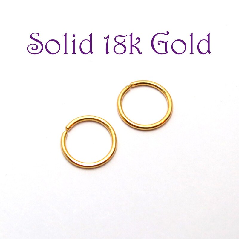 18k Gold Earrings - Etsy