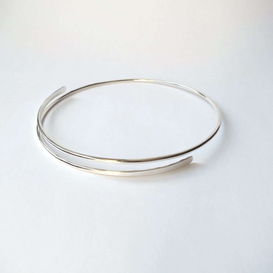 Sterling Silver Spiral Armlet Adjustable Upper Arm Bracelet Festival ...