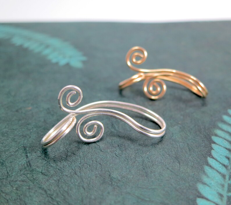 Pixie Ear Cuff Sterling Silver or Gold Filled Ear Wrap - Etsy UK