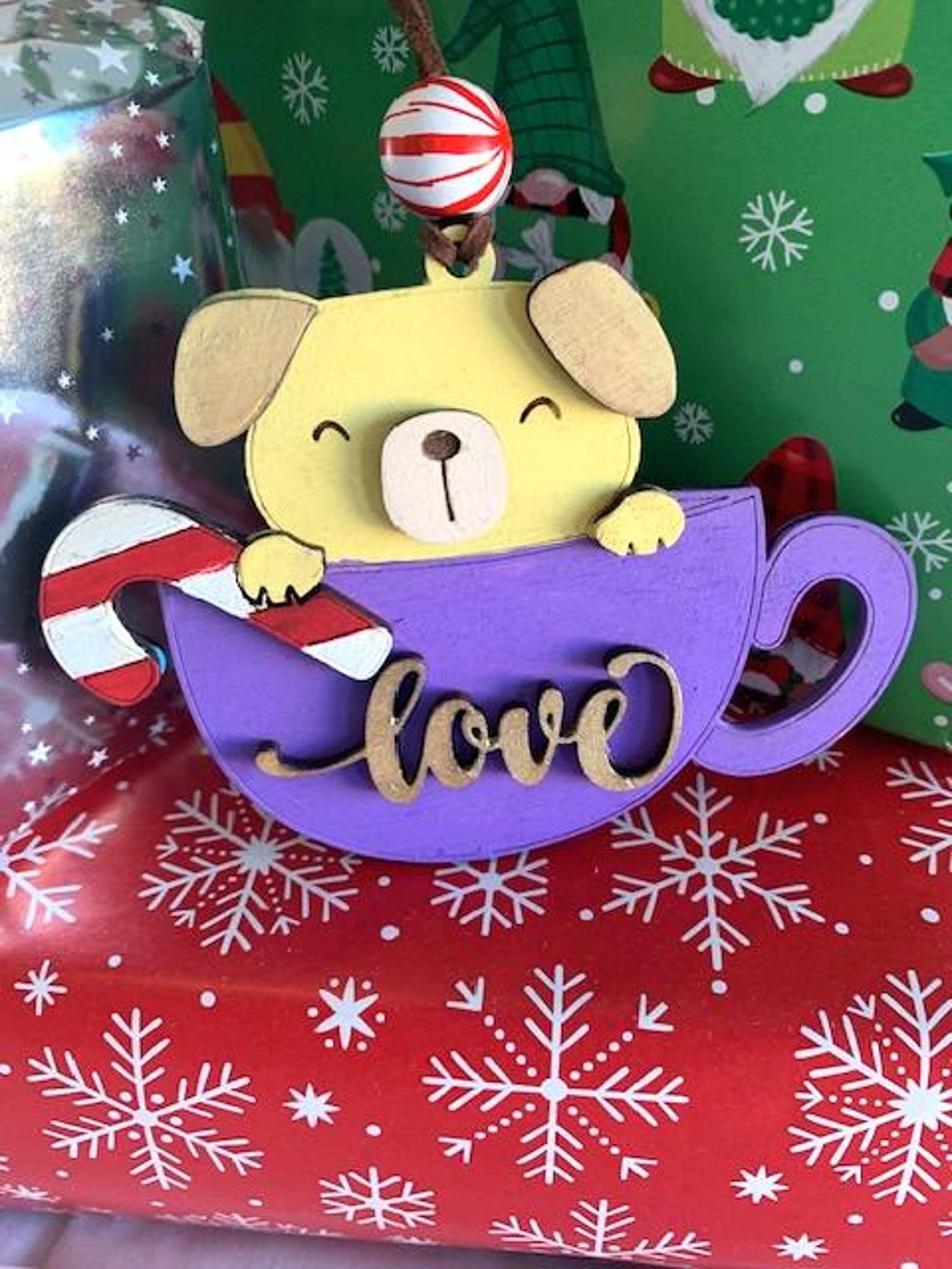 Cute Puppy Dog in Teacup SVG Laser File, Boxer/australian Shepherd/ Fox ...