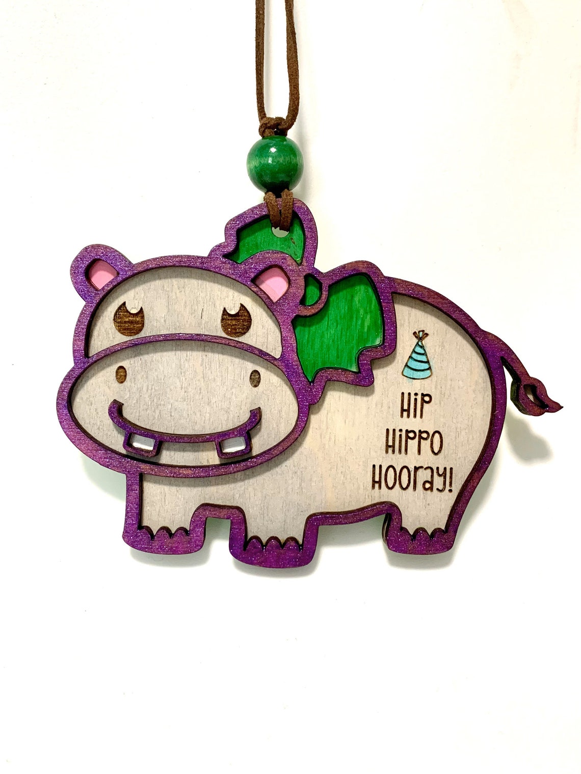 Hippopotamus Svg File, Multi Layered Ornament, DIY Gift Tag, Friendship ...