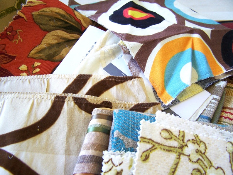 Fabric Sample or Swatches 100 Pieces in Different Prints and Colors ...